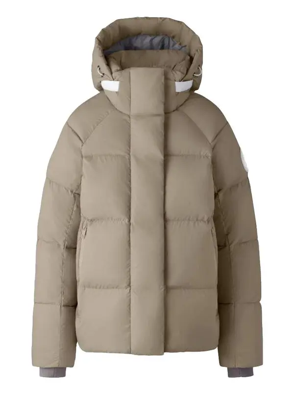 Canada Goose Hooded Quilted Down Jacket - Stone Gray