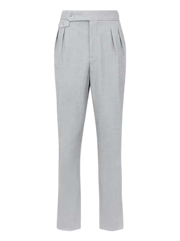 Brunello Cucinelli Pleated Casual Trousers - Gray