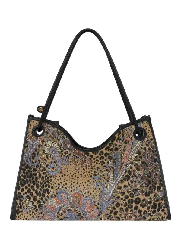 Etro Leopard-print Tote Bag - Brown