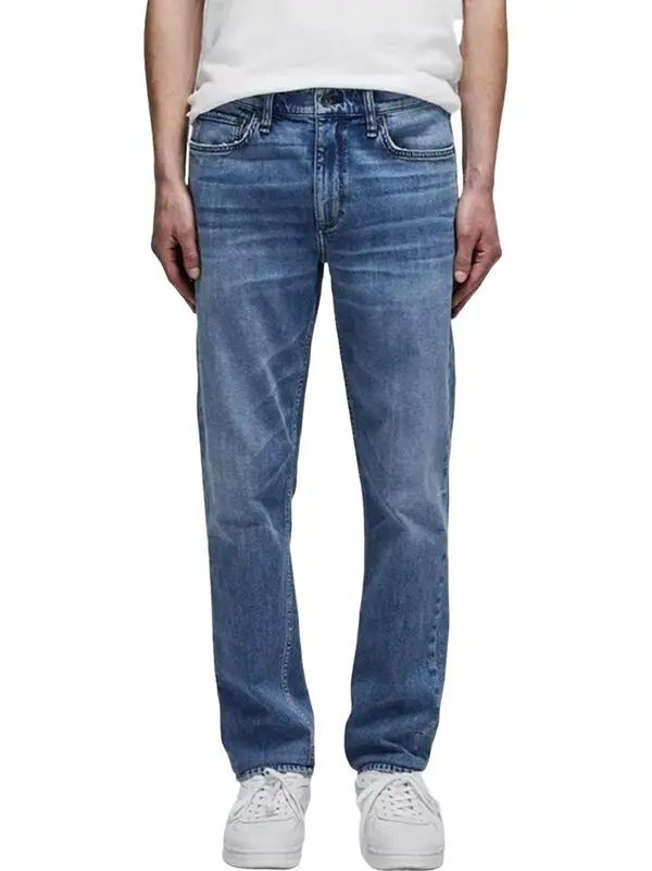 Rag & Bone Belt Loop Denim Trousers - Blue