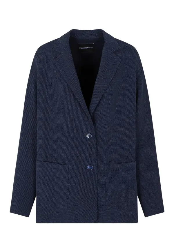 Emporio Armani Single-breasted Blazer - Black