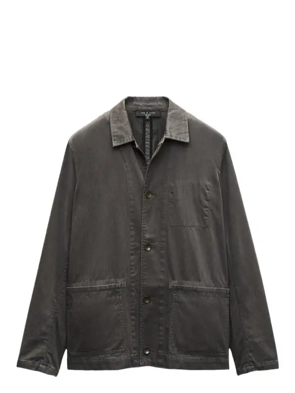 Rag & Bone Evan Twill Worker Jacket - Black