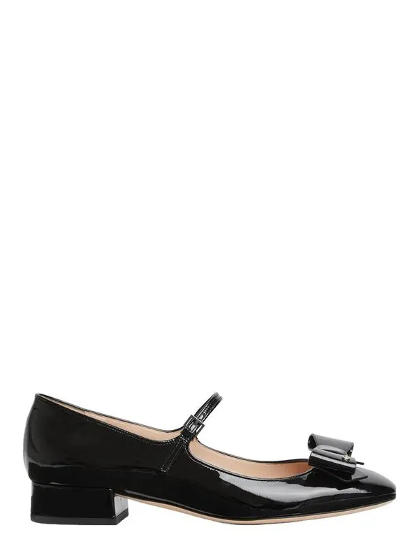 Gucci Ballet Flats With Bow Detail - Black