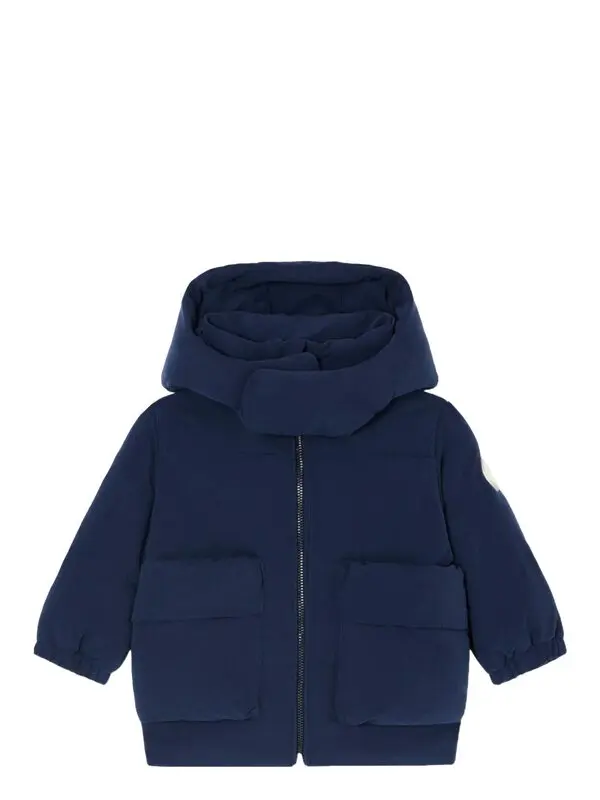 Emporio Armani Hooded Padded Coat - Blue
