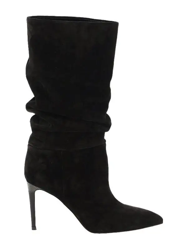 Paris Texas Slouchy Pointed Toe Boots - Black