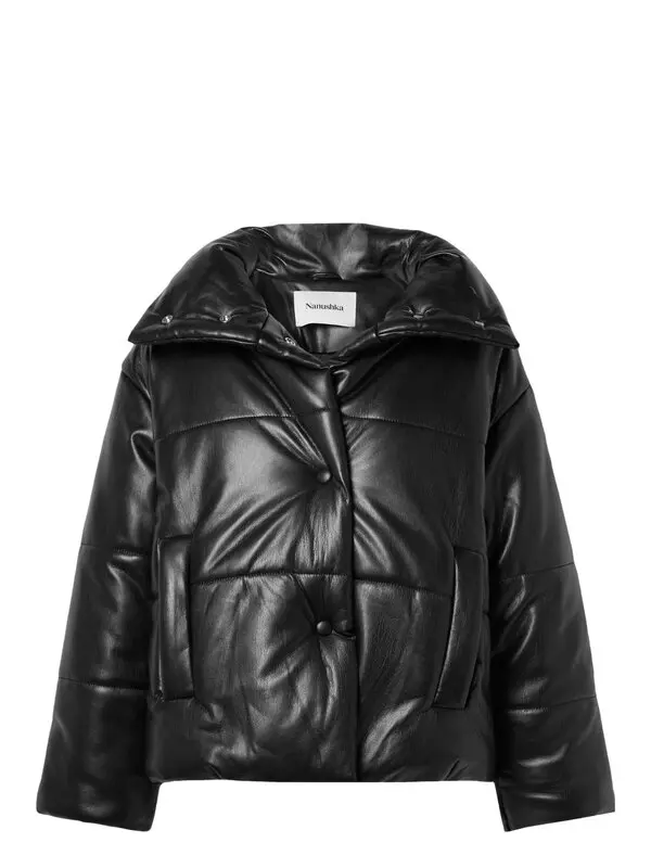 Nanushka High-neck Puffer Jacket - Black