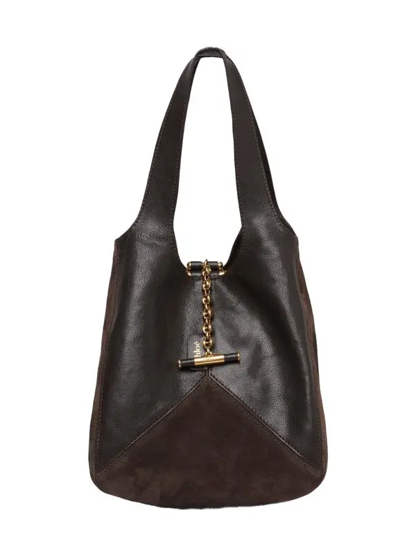Chloé Double Handle Shoulder Bag - Brown