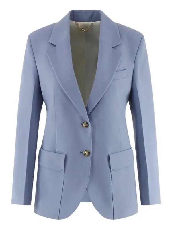 Victoria Beckham Patch Pocket Jacket - Blue