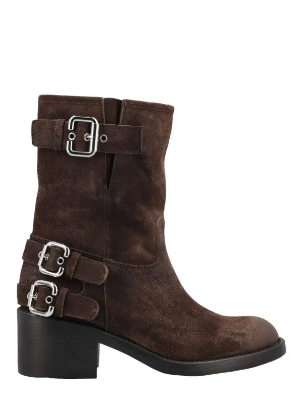 Chloé 60mm Dakota Biker Boots - Brown