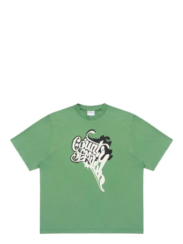 MARCELO BURLON COUNTY OF MILAN County Melted T-shirt - Green