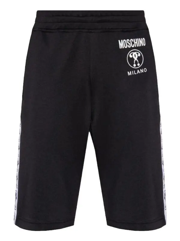 Moschino Question Mark Bermuda Shorts - Black