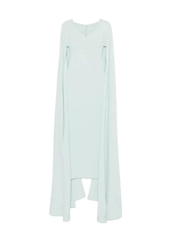 Solace Morgan Maxi Dress With Cape Effect - White
