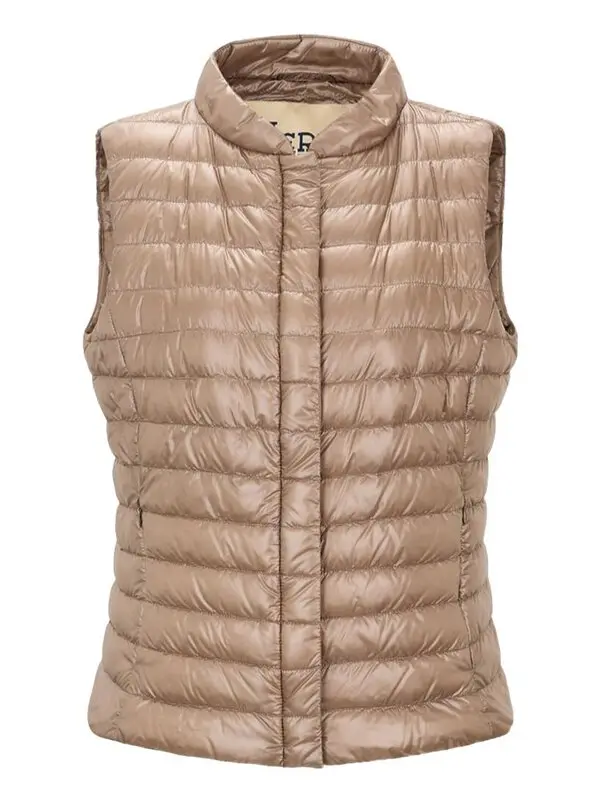 Herno Vera Quilted Waistcoat - Nude
