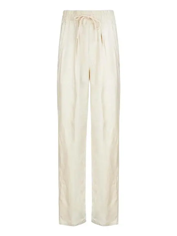 Isabel Marant Étoile Drawstring Cotton Track Pants - White