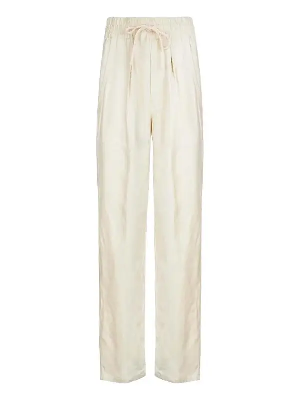 Isabel Marant Étoile Drawstring Cotton Track Pants - White