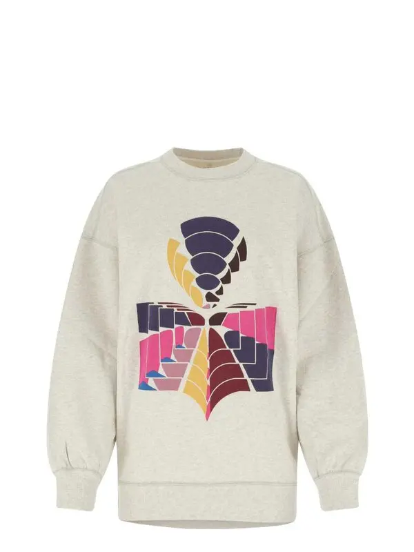 Isabel Marant Étoile Mindy" Printed Sweatshirt - Nude
