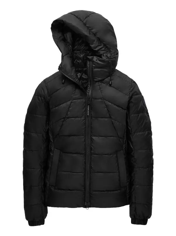 Canada Goose Hooded Down Jacket With Two-way Zipper - Black