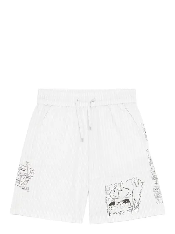 Stella McCartney X Spongebob Squarepants Printed Shorts - White