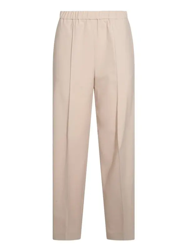 Fabiana Filippi Elasticated Waist Straight-leg Trousers - Nude