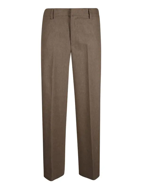 PT TORINO Tailored Trousers With Belt Loops - Brown