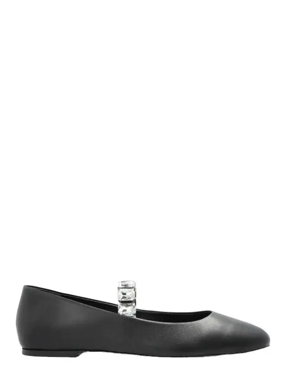 Casadei Embellished Ballet Flats - Black