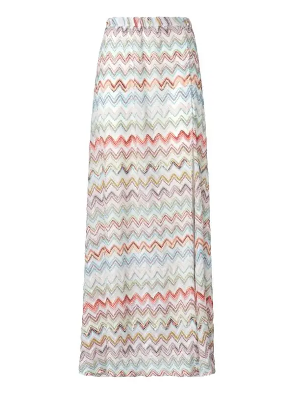 Missoni Zigzag Midi Skirt - White