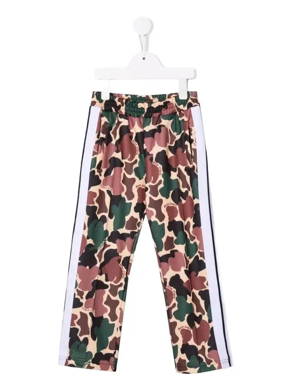 Palm Angels Camouflage Print Track Pants With Side Stripe - Multicolor