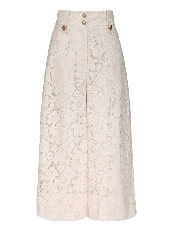 Zimmermann Luna Lace Trousers - Ivory