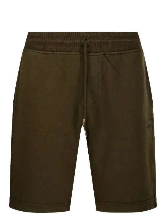 C.P. COMPANY Drawstring Logo Shorts - Evergreen