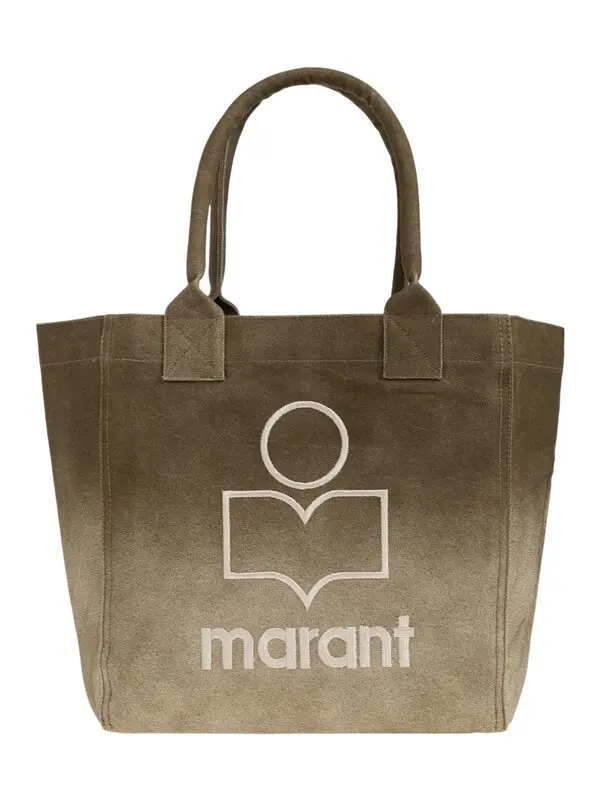 Isabel Marant Étoile Yenky Small Logo Tote Bag - Khaki