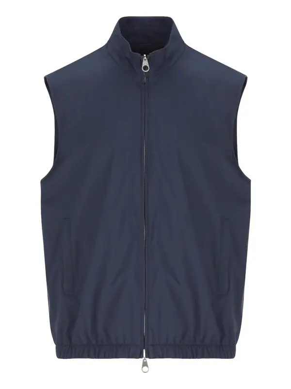 Loro Piana Sleeveless Zip-up Jacket - Blue