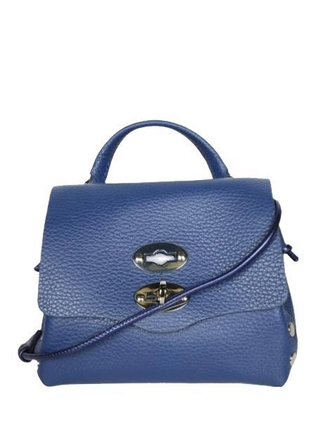 ZANELLATO Studded Leather Shoulder Bag - Blue