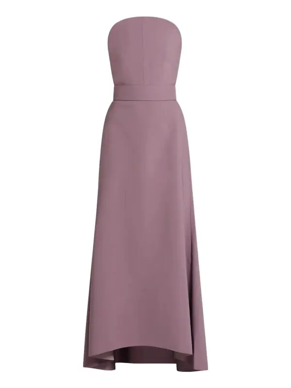 Solace Ember Strapless Belted Maxi Dress - Gray