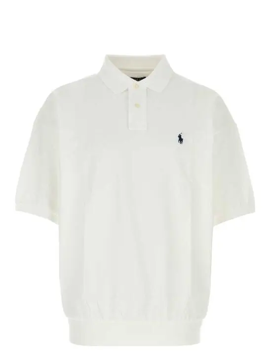 Polo Ralph Lauren Oversized Knit Polo Shirt - White