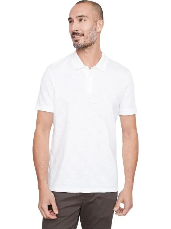 Vince Short-sleeved Polo Shirt - White