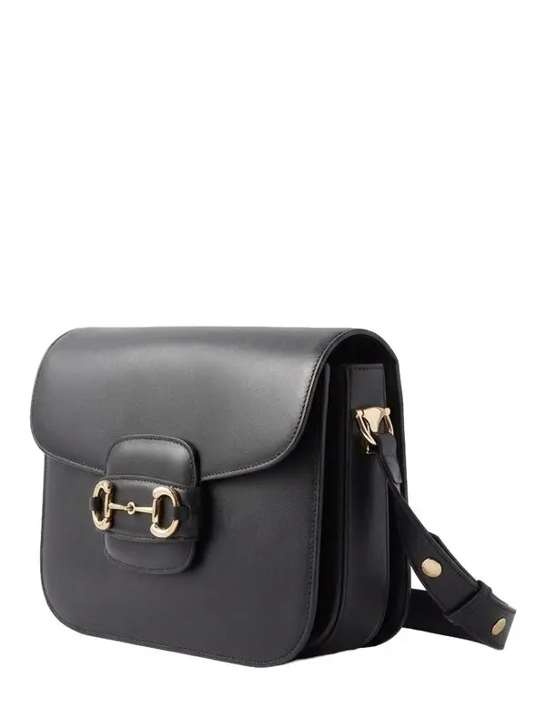 Gucci Horsebit 1955 Soft Small Shoulder Bag - Black