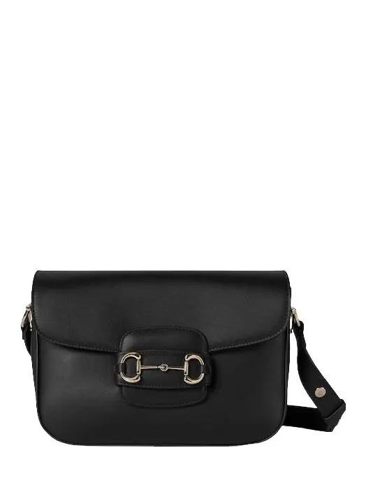 Gucci Horsebit 1955 Soft Small Shoulder Bag - Black