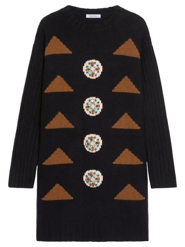 Max Mara Maracas Mini Dress - Black