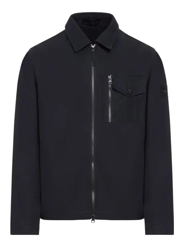 Stone Island Zip Up Jacket - Black