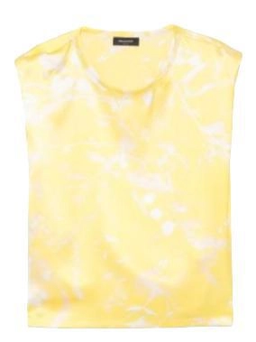 Fabiana Filippi Graphic Print Sleeveless Satin Top - No