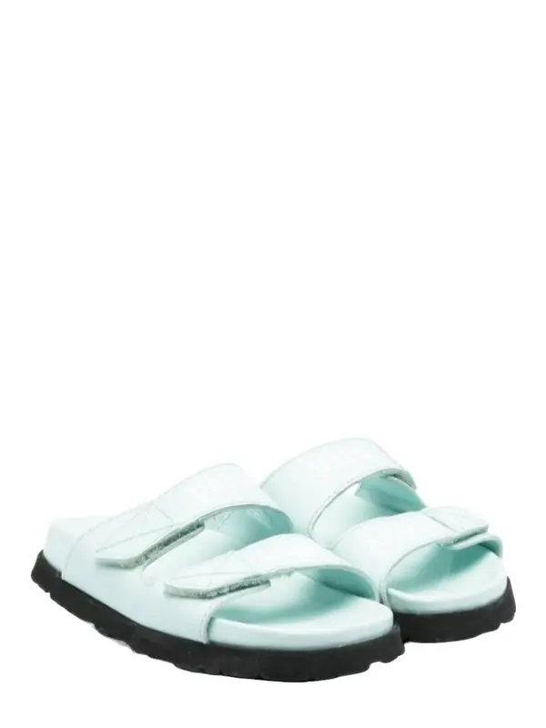 Palm Angels Logo-print Slip-on Sandals - Blue
