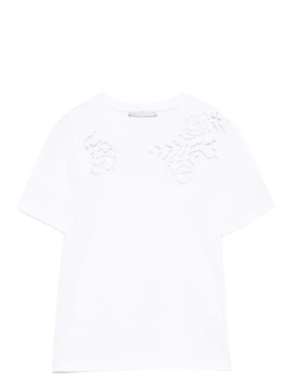 Ermanno Scervino Guipure-lace T-shirt - White