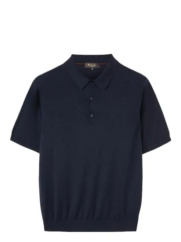 Loro Piana Sottile Polo Shirt - Navy Blue