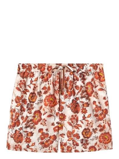 Loro Piana Floral Print Swim Trunks - Brown