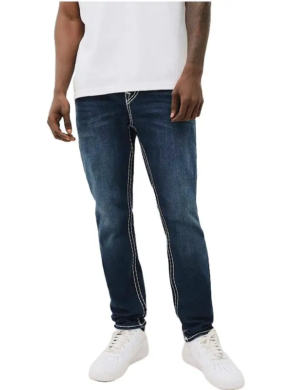 True Religion Belt Loop Jeans With Button And Zipper Closure - Blue