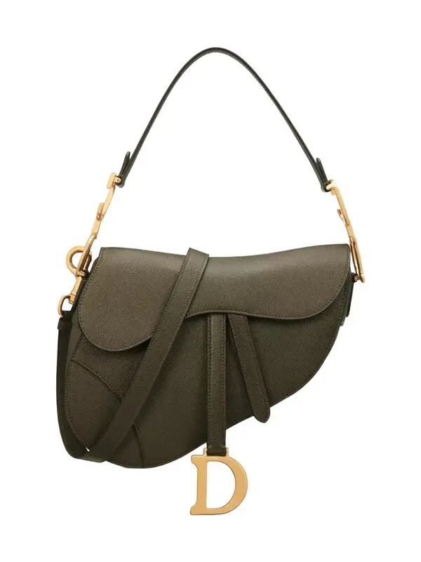 Dior Saddle Bag With Strap - Khaki