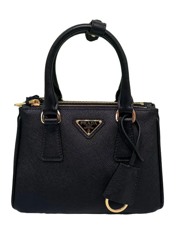 Prada Galleria Saffiano Leather Micro Bag - Black