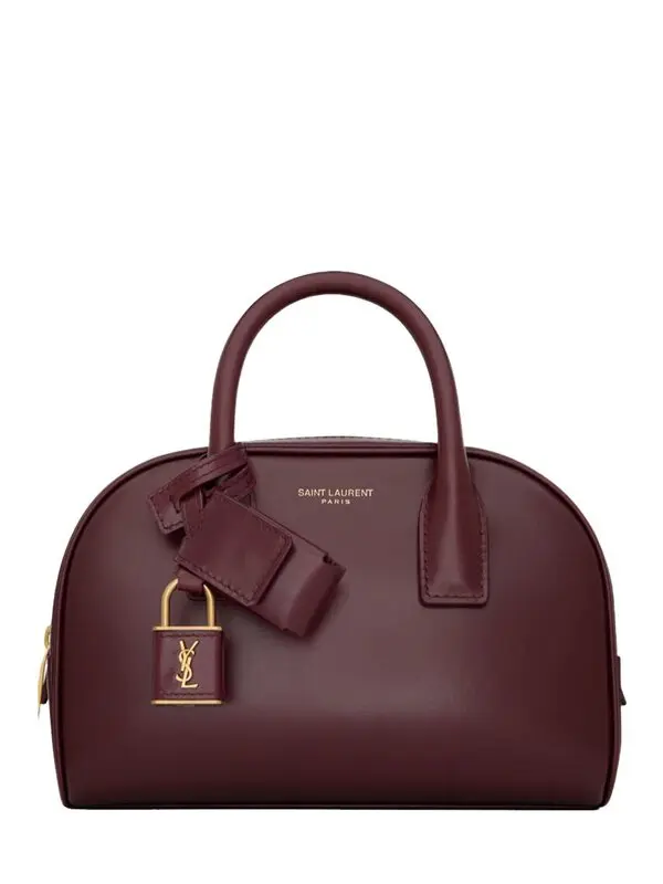 Saint Laurent Sac De Jour Boston Mini Shoulder Bag - Cabernet Red