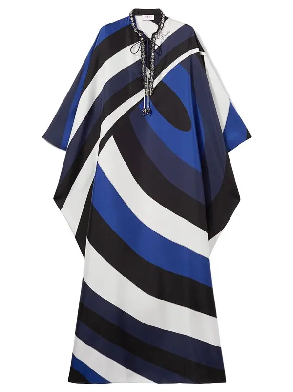 Emilio Pucci Printed Kaftan - Black