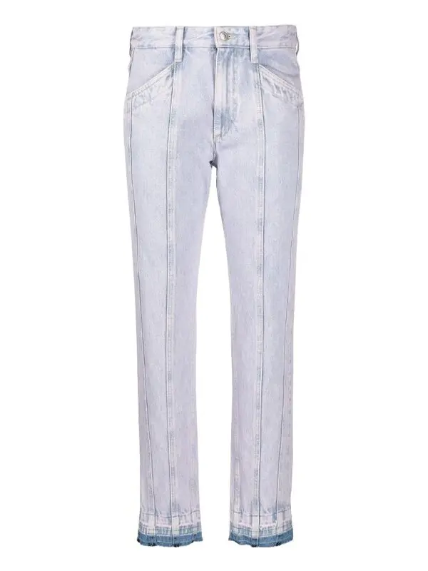 Isabel Marant Étoile Low-rise Slim-cut Jeans - White